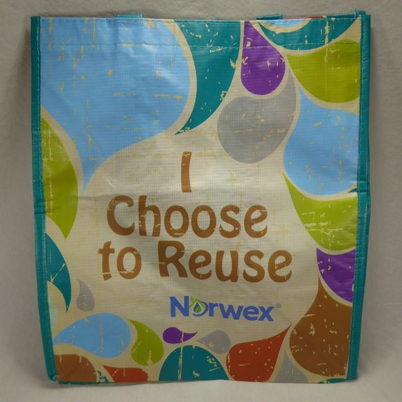 Norwex | Other | Norwex Reusable Grocery Bag Tote With Baclock New I ...